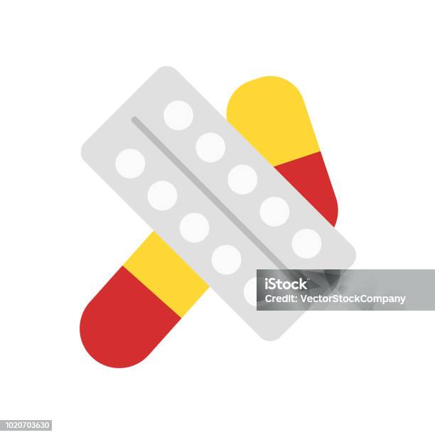 Médicament Icône Vector Signe Et Le Symbole Isolé Sur Fond Blanc La