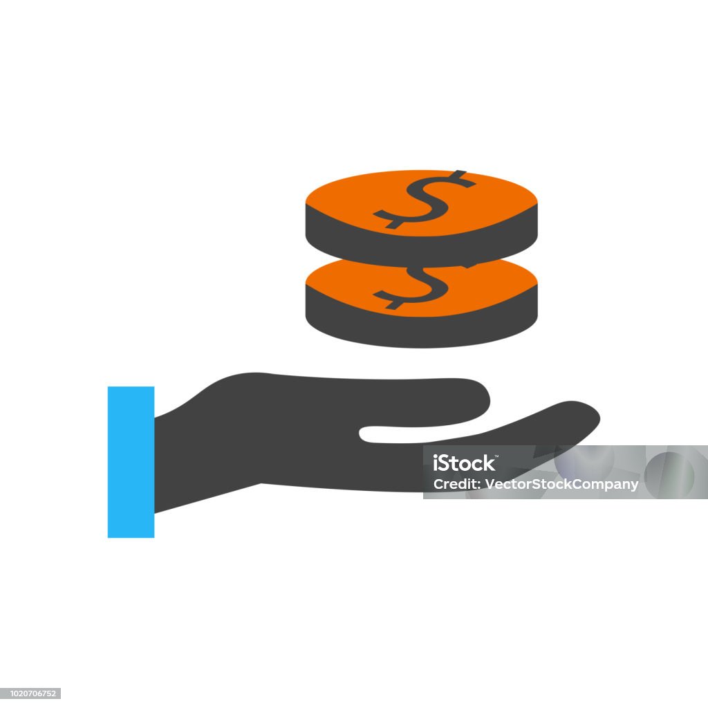 Salaire Icône Vector Signe Et Le Symbole Isolé Sur Fond Blanc La Notion