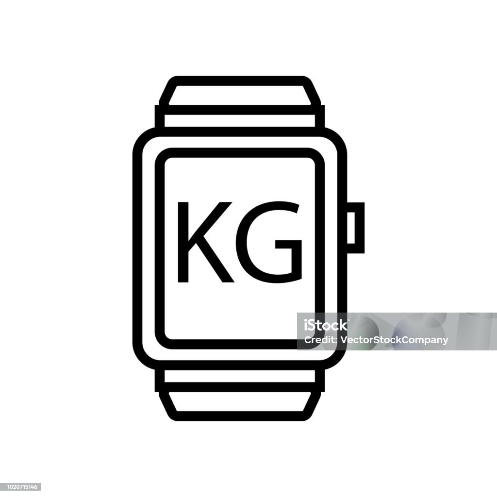 Smartwatch Icône Vector Signe Et Le Symbole Isolé Sur Fond Blanc Notion