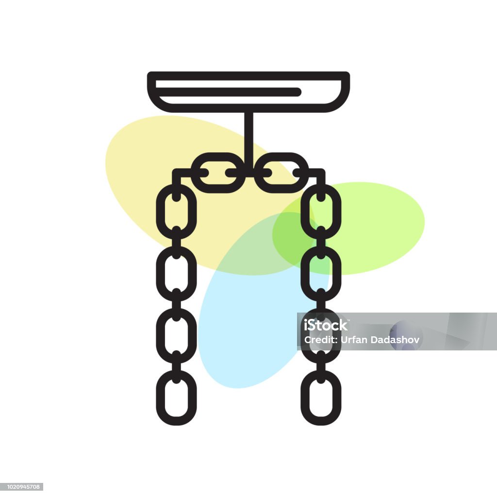 Chaîne Icône Vector Signe Et Le Symbole Isolé Sur Fond Blanc Notion De