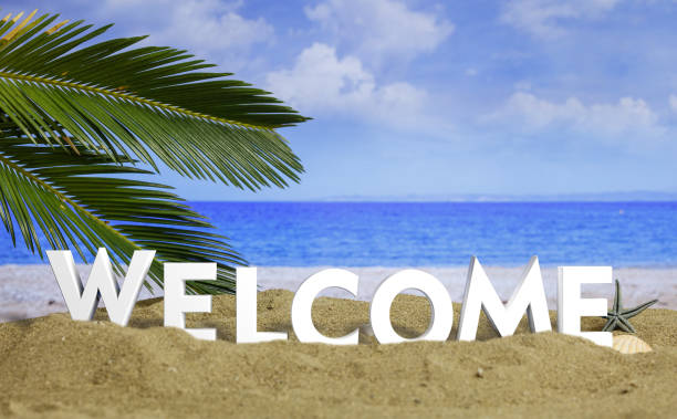 Free Stock Photo of Welcome To Paradise Representing Idyllic Holiday ...