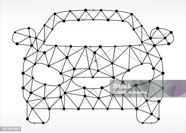 Car Triangle Node Black And White Pattern Stock Illustration Download