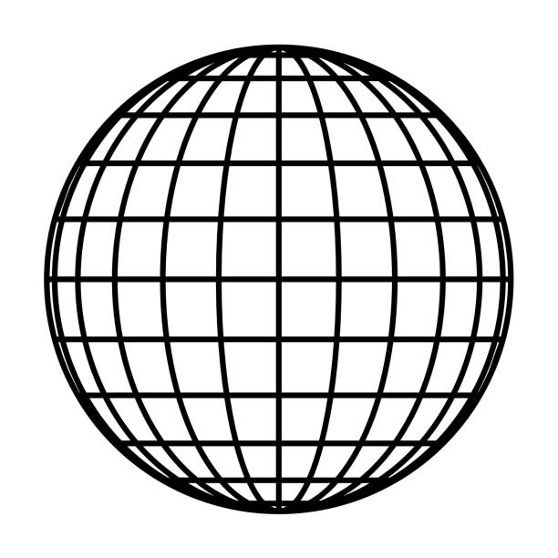 Simple Globe Clipart Lines