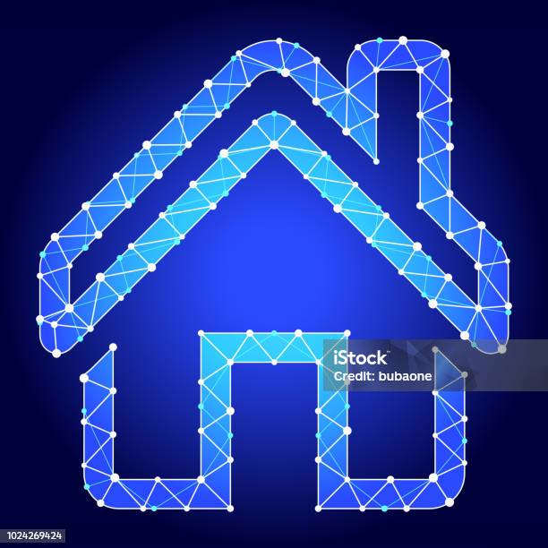 Home Blue Triangle Node Vector Pattern Stock Illustration Download