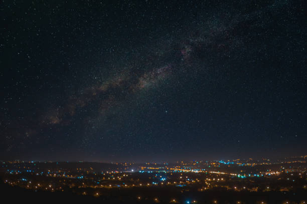 Free Stock Photo of Starry night sky over suburban neighborhood ...