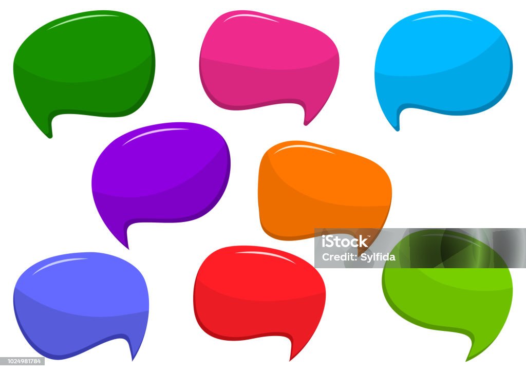 Kartun Warnawarni Set Gelembung Speesh Kotak Dialog Kosong Kosong Untuk ... Kartun Warnawarni Set Gelembung Speesh Kotak Dialog Kosong Kosong Untuk ...