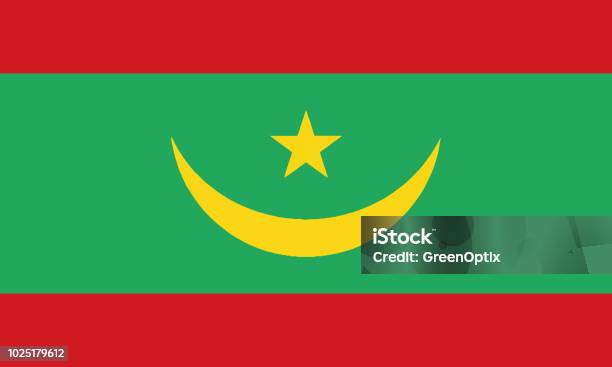 National Flag Mauritania Stock Illustration Download Image Now Banner Sign Celebration