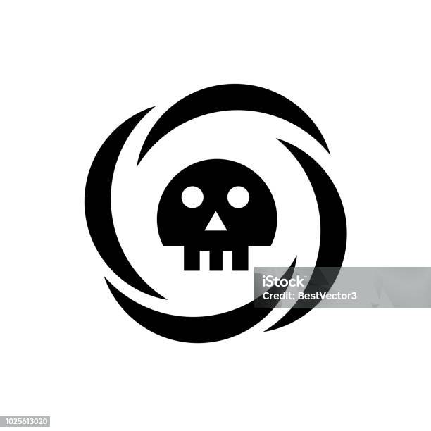 Dood Teken Pictogram Vector Teken En Symbool Geïsoleerd Op Een Witte