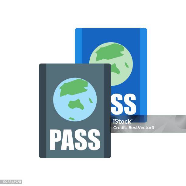 Passeport Icône Vector Signe Et Le Symbole Isolé Sur Fond Blanc Notion