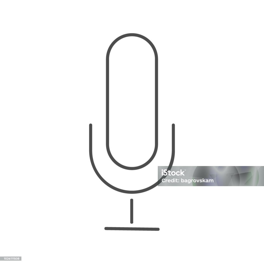 Ilustración De Icono De Micrófono Micrófono Icono De Vectores En