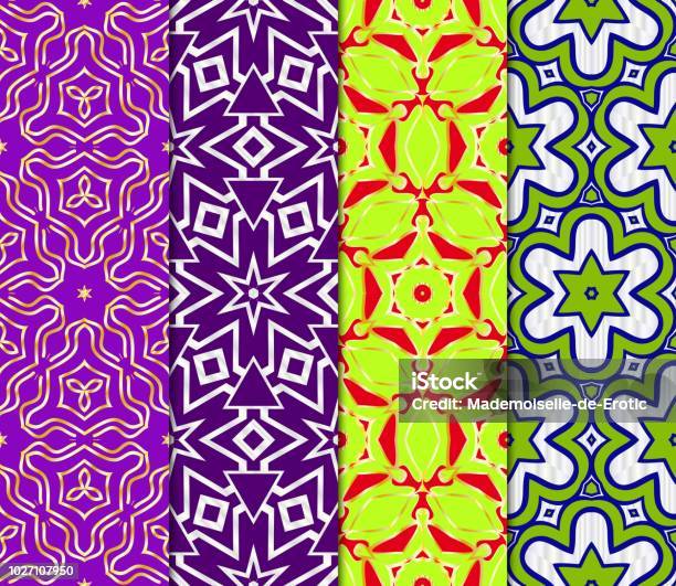 Set Latar Belakang Bunga Renda Mulus Tekstur Dekoratif Untuk Wallpaper
