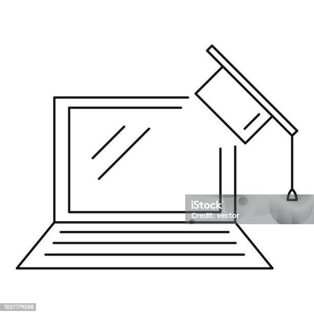Online Mezuniyet Simgesi Anahat Stili Stok Vektör Sanatı & Akıllılık ... Online Mezuniyet Simgesi Anahat Stili Stok Vektör Sanatı & Akıllılık ...
