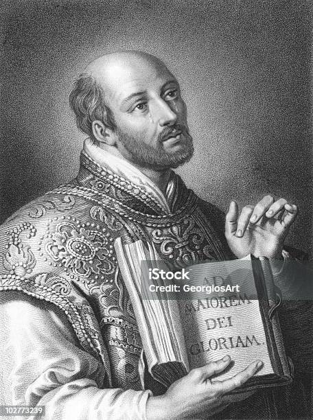 Ignatius Of 로욜라 고풍스런에 대한 스톡 벡터 아트 및 기타 이미지 고풍스런 골동품 남자 Istock