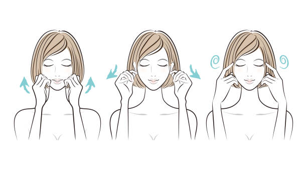 850 Massage Du Visage Stock Illustrations Graphiques Vectoriels Libre
