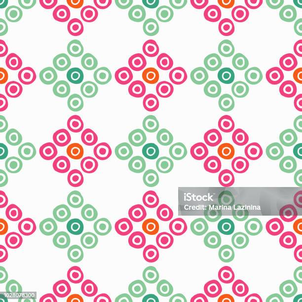 Pola Polkadot Mulus Latar Belakang Geometris Sikat Titik Lingkaran Dan