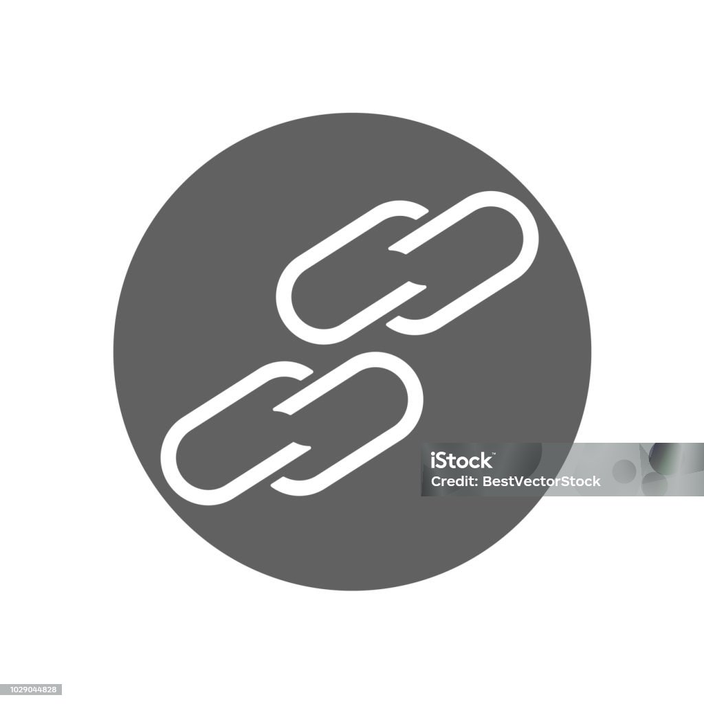 Lien Icône Vector Signe Et Le Symbole Isolé Sur Fond Blanc La Notion De