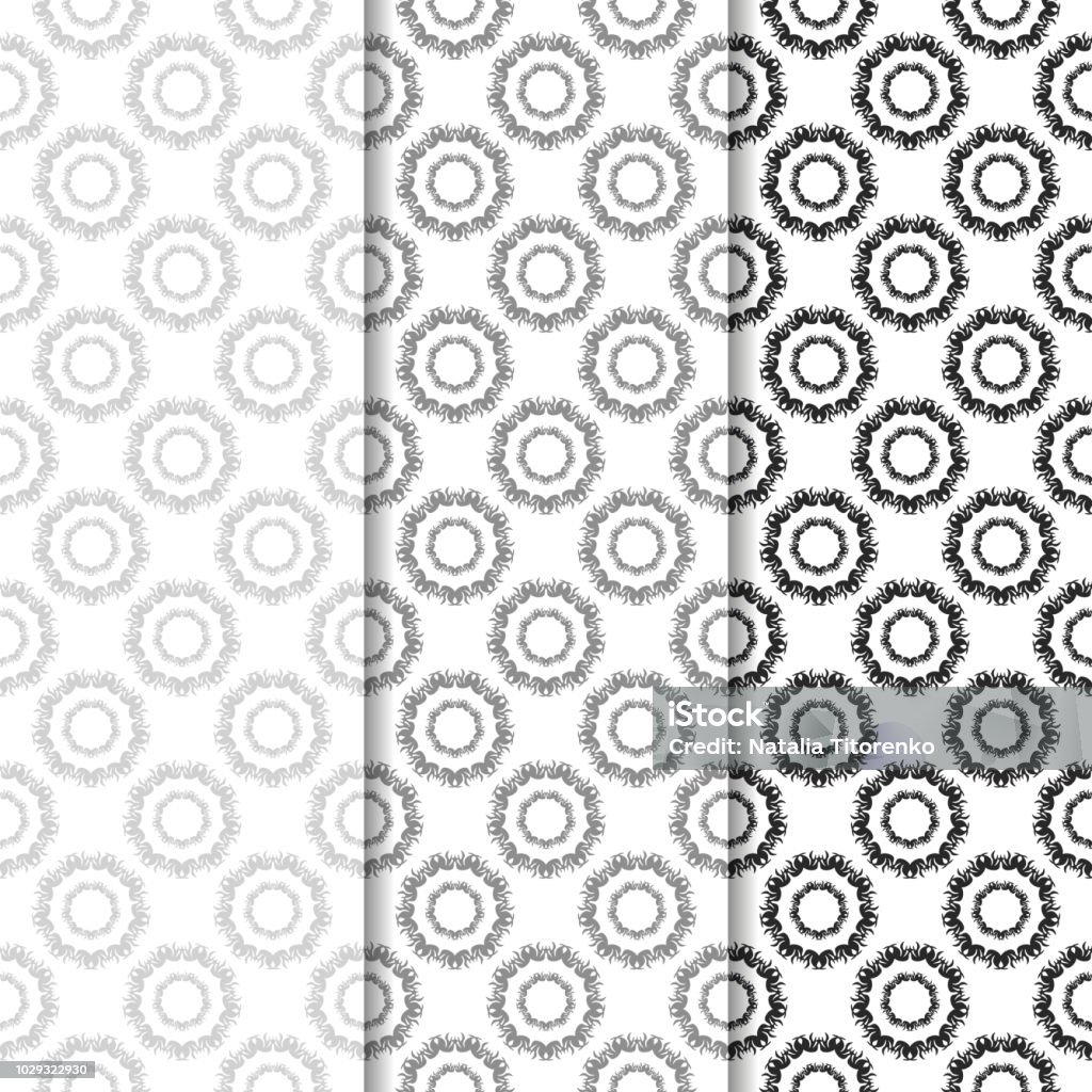 Geometric Seamless Pattern Circles Stock Illustration Download Image