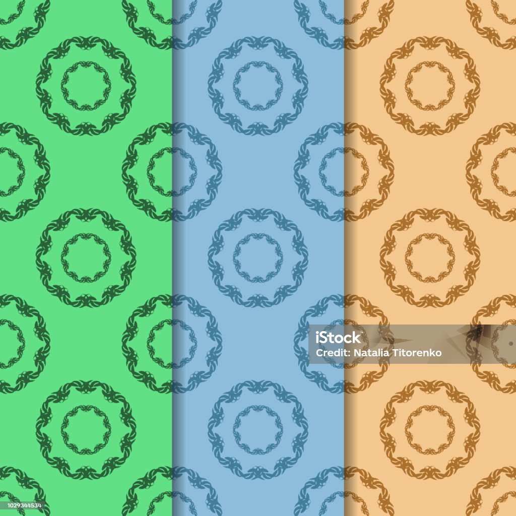Geometric Seamless Pattern Circles Stock Illustration Download Image