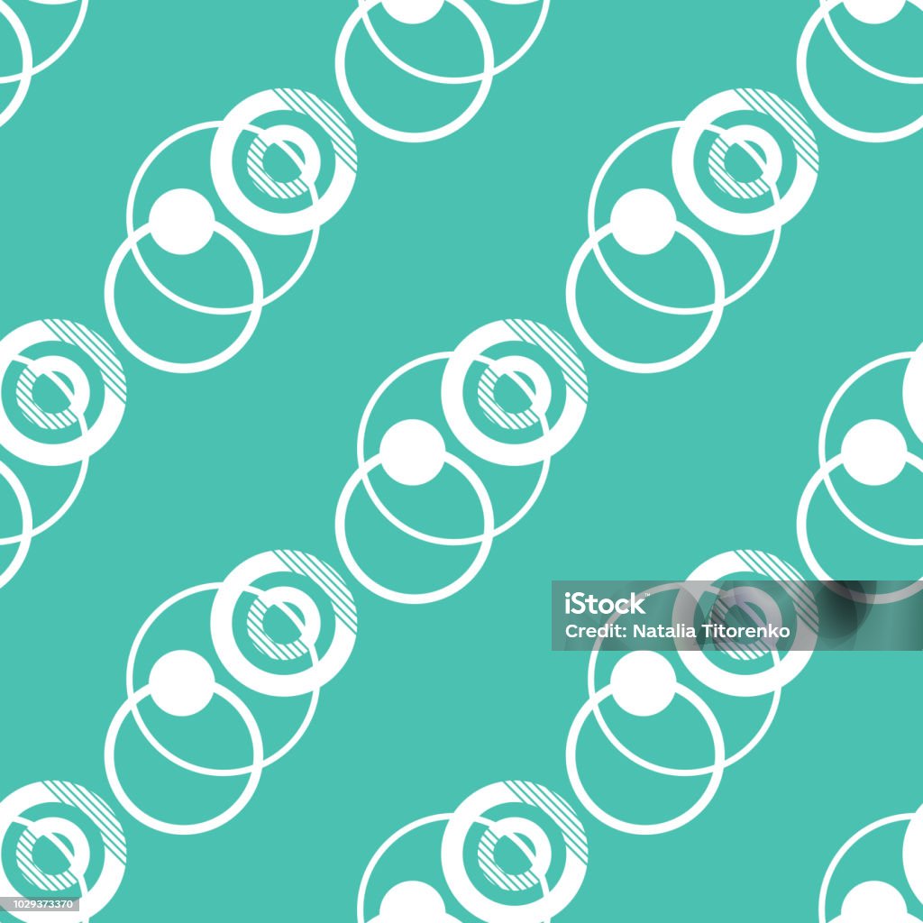 Geometric Seamless Pattern Circles Stock Illustration Download Image