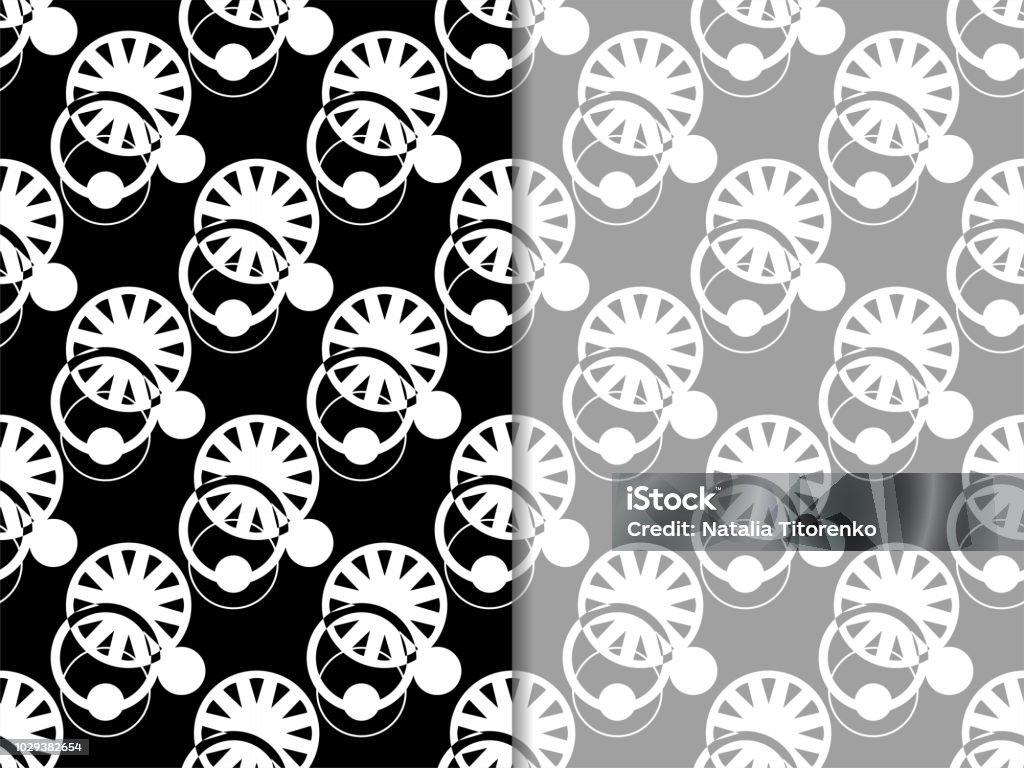 Geometric Seamless Pattern Circles Stock Illustration Download Image