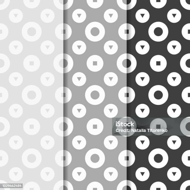 Geometric Seamless Pattern Circles Stock Illustration Download Image