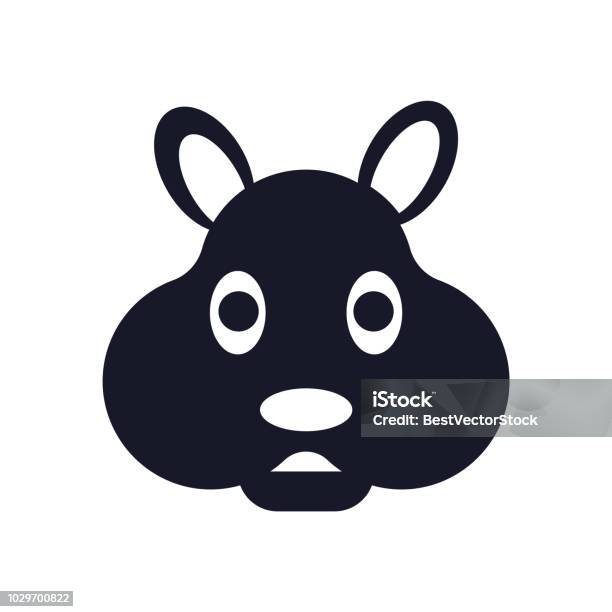 Hamster Icône Vector Signe Et Le Symbole Isolé Sur Fond Blanc Notion De