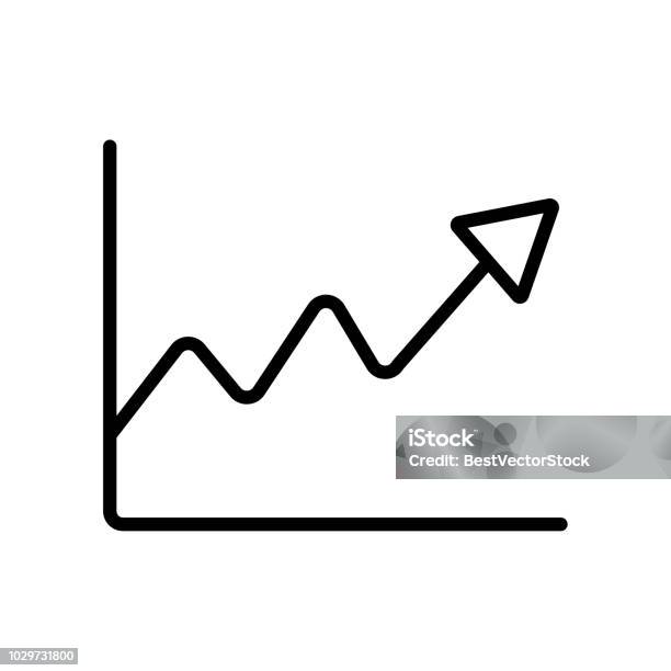 Linie Diagramm Symbol Vektor Isoliert Auf Weißem Hintergrund ... Linie Diagramm Symbol Vektor Isoliert Auf Weißem Hintergrund ...