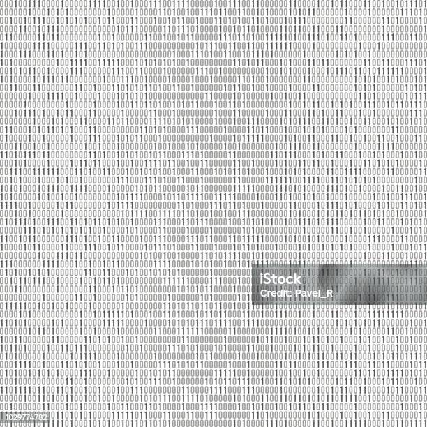Binary Code Vector Background With Numbers One And Zero Seamless Patern Coding Or Hacker Concept
