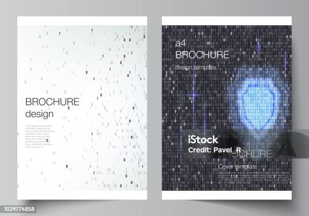 Tata Letak Vektor Format A4 Mencakup Templat Desain Mockup Untuk Brosur