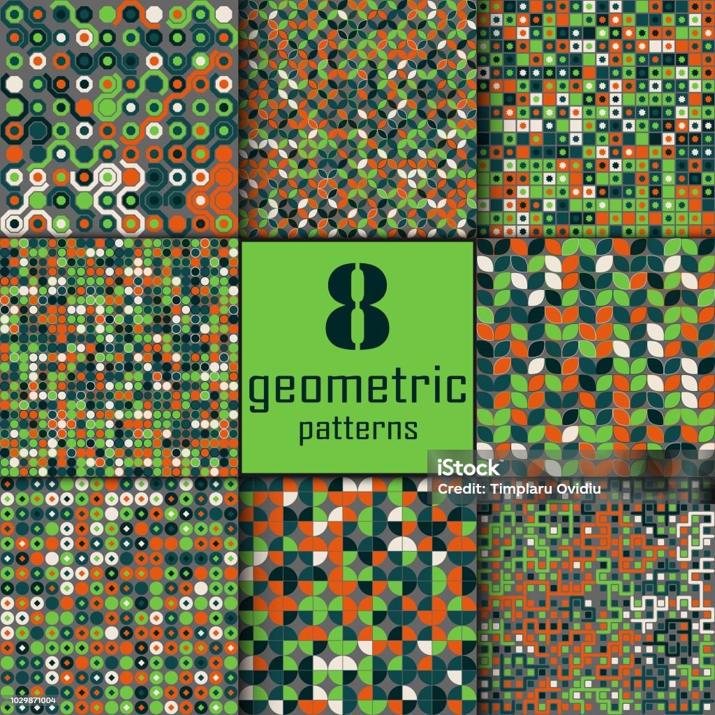 Vector Background With Abstract Geometric Pattern Stock Illustration