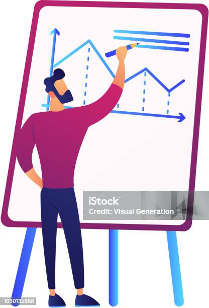 Pebisnis Menggambar Grafik Pertumbuhan Di Atas Papan Ilustrasi Vektor ... Pebisnis Menggambar Grafik Pertumbuhan Di Atas Papan Ilustrasi Vektor ...