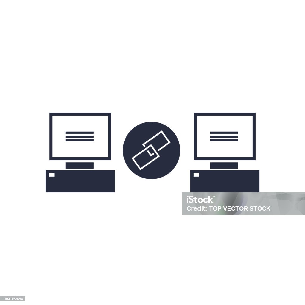 Lien Icône Vector Signe Et Le Symbole Isolé Sur Fond Blanc La Notion De
