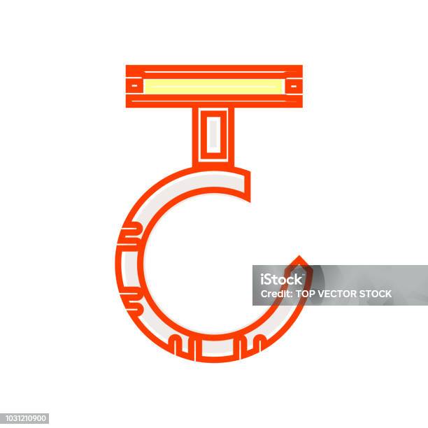 Crochet Icône Vector Signe Et Le Symbole Isolé Sur Fond Blanc Notion De