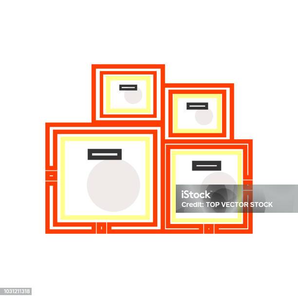 Demballage Icône Vector Signe Et Le Symbole Isolé Sur Fond Blanc