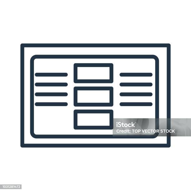 Vecteur Dicône Page Isolé Sur Fond Blanc Signe De La Page Vecteurs