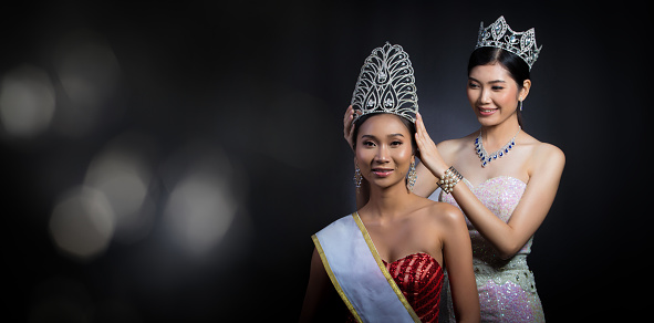 Put Diamond Crown On Final Winner Latest Year Miss Beauty Queen Pageant