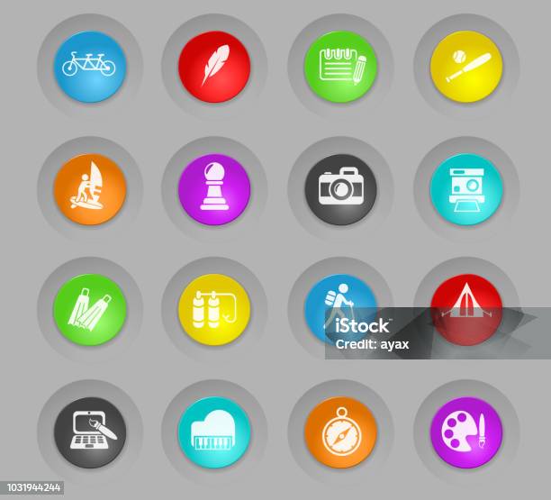 Loisirs En Plastique De Couleur Autour De Jeu Dicônes De Boutons