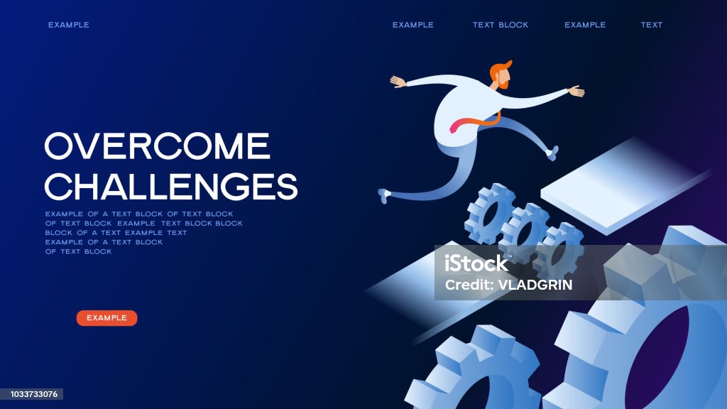 Overcoming Challenges Isometric Concept Banner Stock Illustration ... Overcoming Challenges Isometric Concept Banner Stock Illustration ...