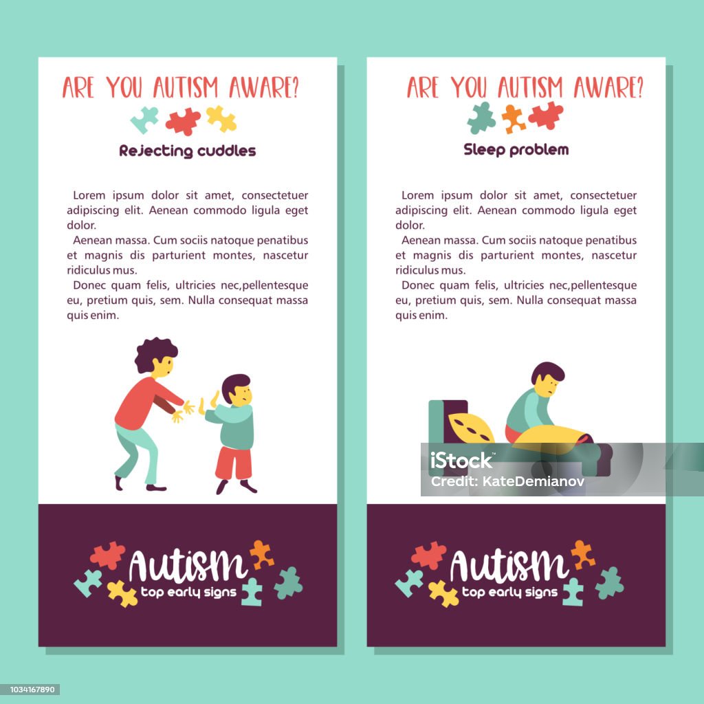 Autism Tandatanda Awal Sindrom Autisme Pada Anakanak Ilustrasi Vektor ... Autism Tandatanda Awal Sindrom Autisme Pada Anakanak Ilustrasi Vektor ...