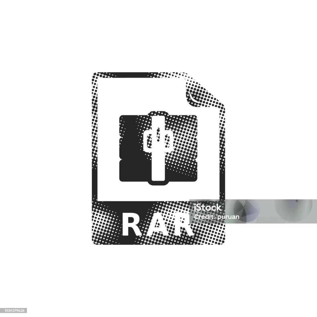 Halftone Icon Compressed File Format Stock Illustration - Download ... Halftone Icon Compressed File Format Stock Illustration - Download ...
