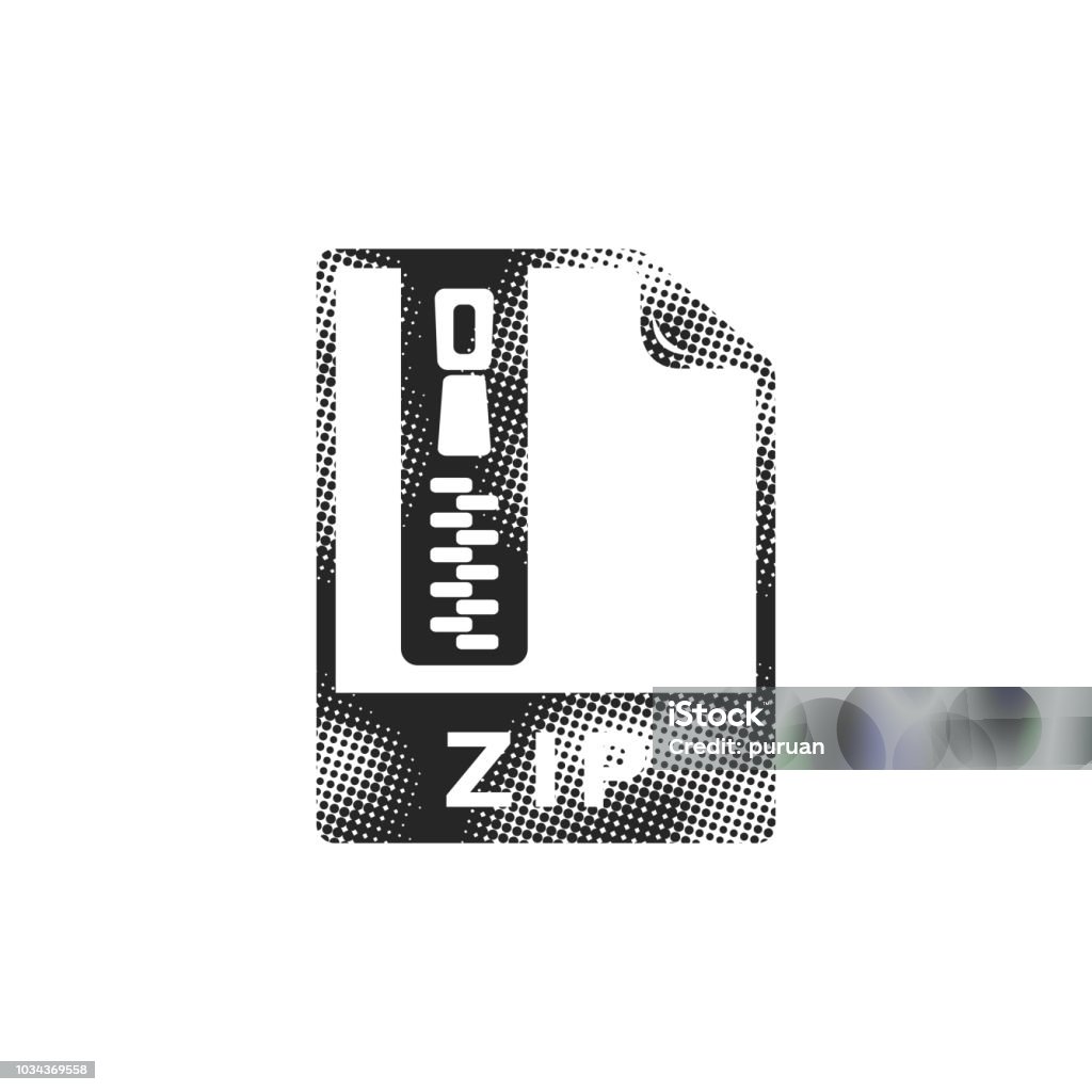 Halftone Icon Compressed File Format Stock Illustration - Download ... Halftone Icon Compressed File Format Stock Illustration - Download ...