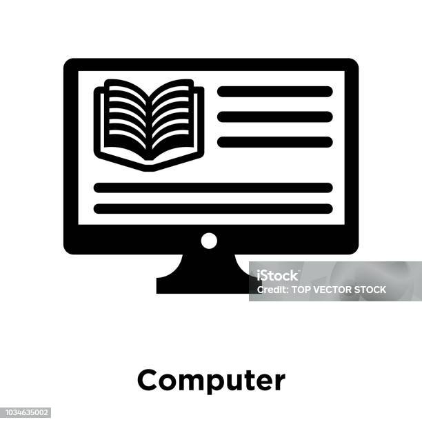 Vecteur Dicône Ordinateur Isolé Sur Fond Blanc Notion De Logo
