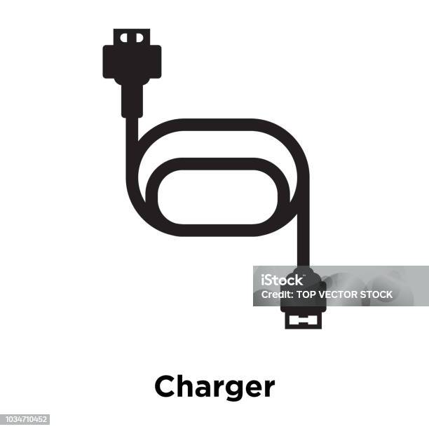 Vecteur Dicône Chargeur Isolé Sur Fond Blanc Notion De Logo De Chargeur
