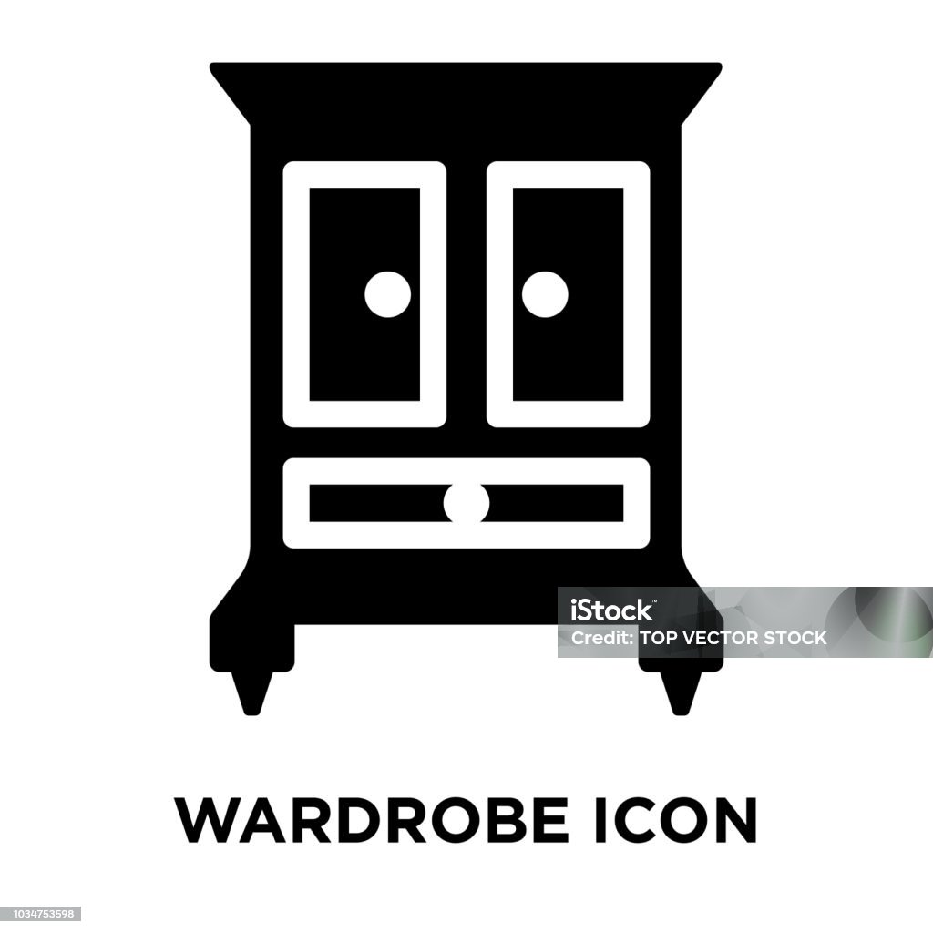 Vecteur Dicône Darmoire Isolé Sur Fond Blanc Notion De Logo De