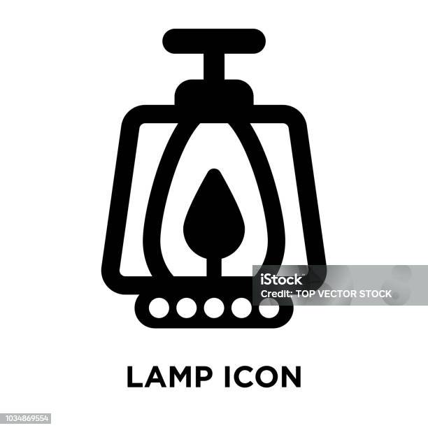 Vecteur Dicône Lampe Isolé Sur Fond Blanc Notion De Logo De Lampe
