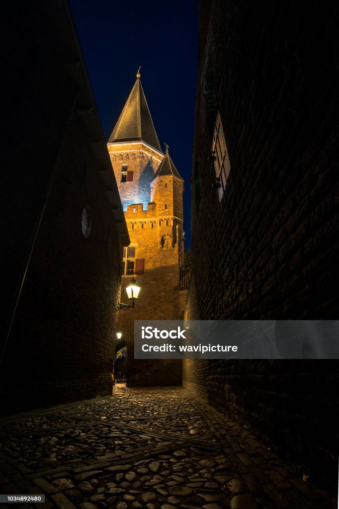Authentic Monumental Medieval City Gate Called Drogenapstoren Remains