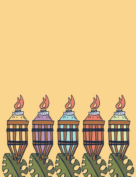 30 Luau Border Cartoon Illustrations Royalty Free Vector Graphics
