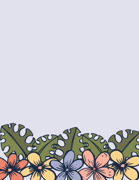 30 Luau Border Cartoon Stock Illustrations Royalty Free Vector