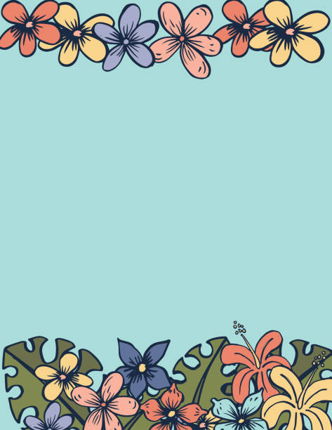 30 Luau Border Cartoon Stock Illustrations Royalty Free Vector