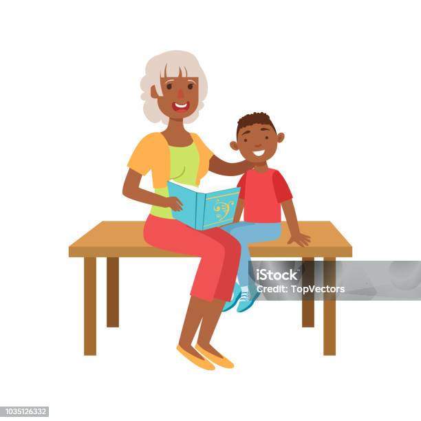 Buku Baca Nenek Dan Cucu Bagian Dari Kakek Nenek Lewat Waktu Bersama